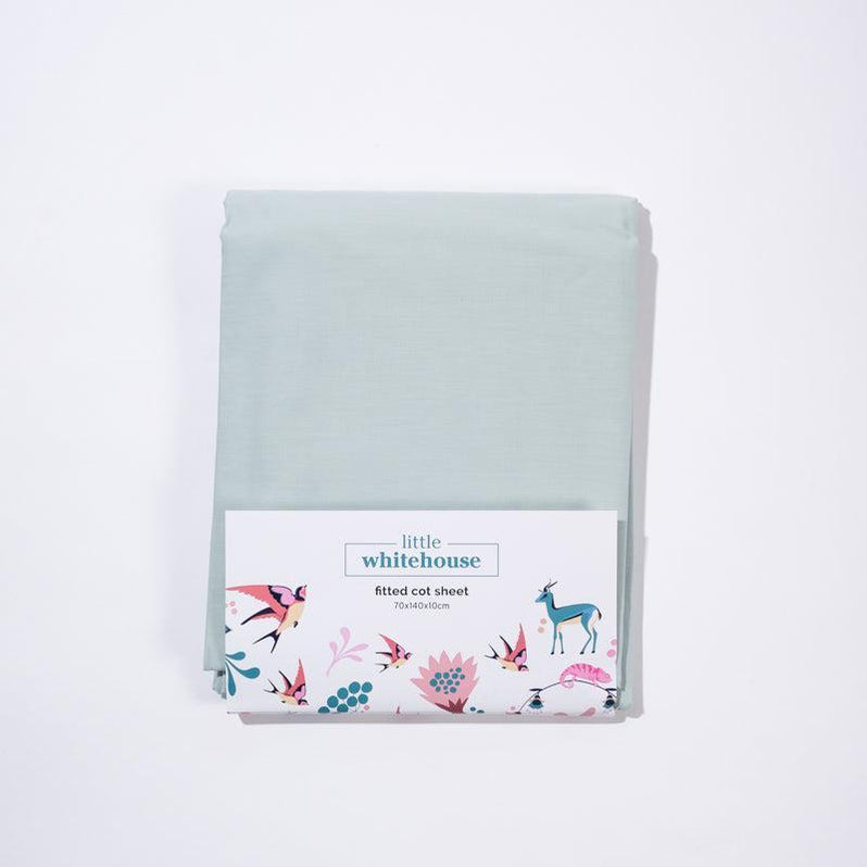 Cot Fitted Sheet Duck Egg | Baby Bedding