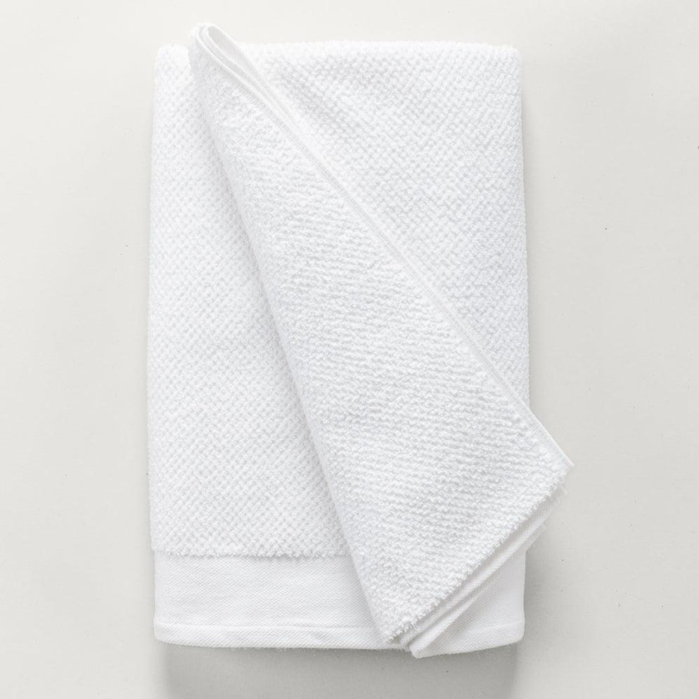 Barcelona Textured Cotton Towel Collection White