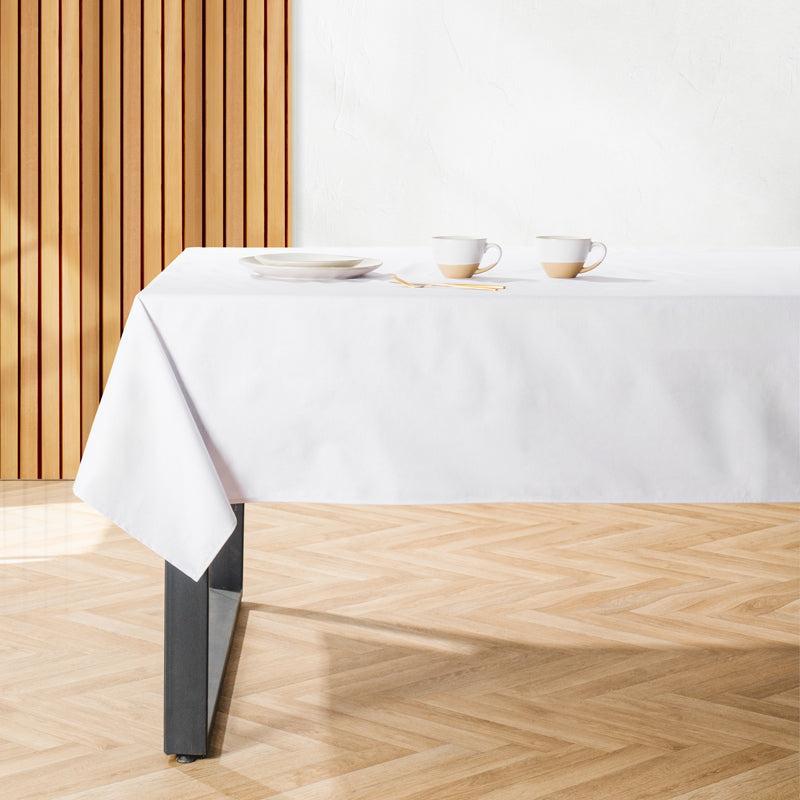 Carmel Designs Elegant Tablecloth Plain White