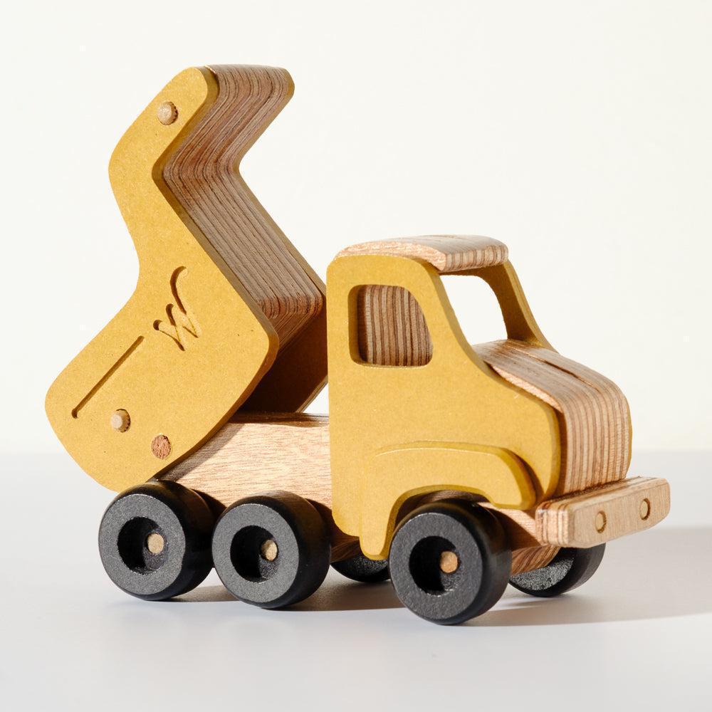 Dusty Tipper Truck Yellow | Wooden Kids Toys