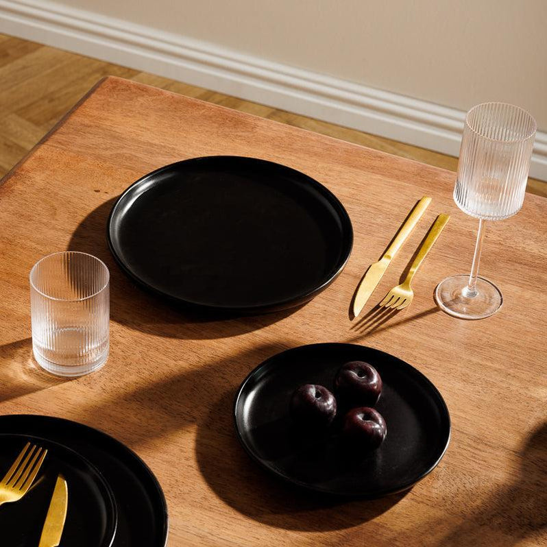 Eclipse Stoneware Rimmed Dinner Plate | Ceramics