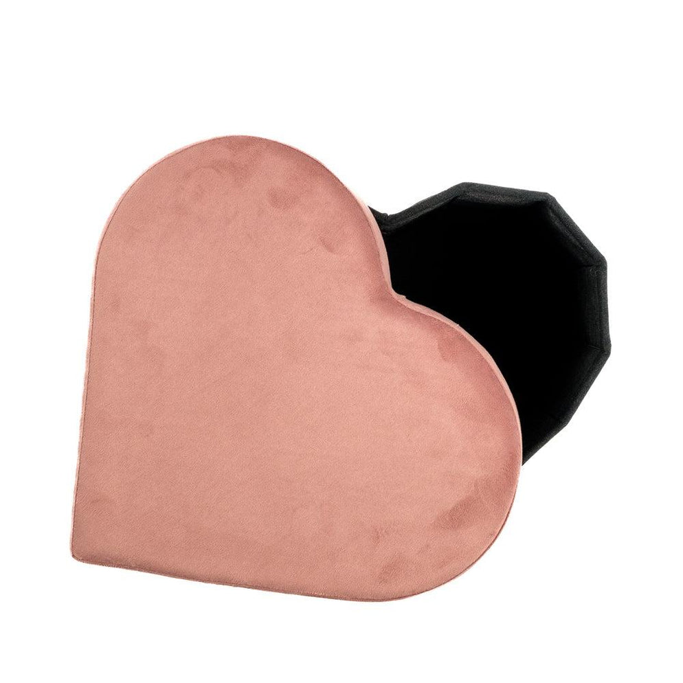 Heart Storage Stool | Dusty Rose | Storage Ottomans
