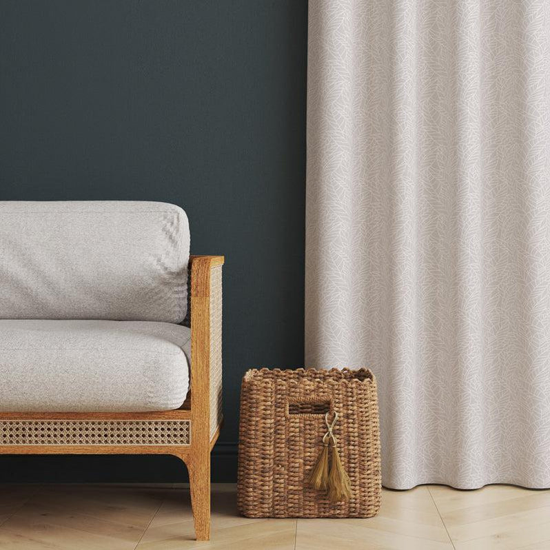 Lined Eyelet Curtain | Stone