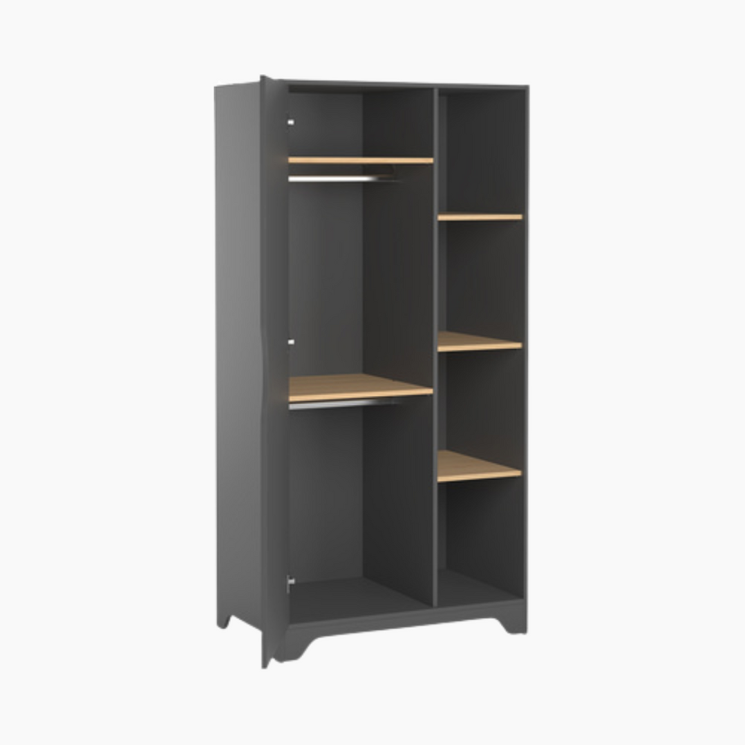 Leaf Wardrobe - Graphite | Nursery Wardrobes | Whitehouse & Continental ...
