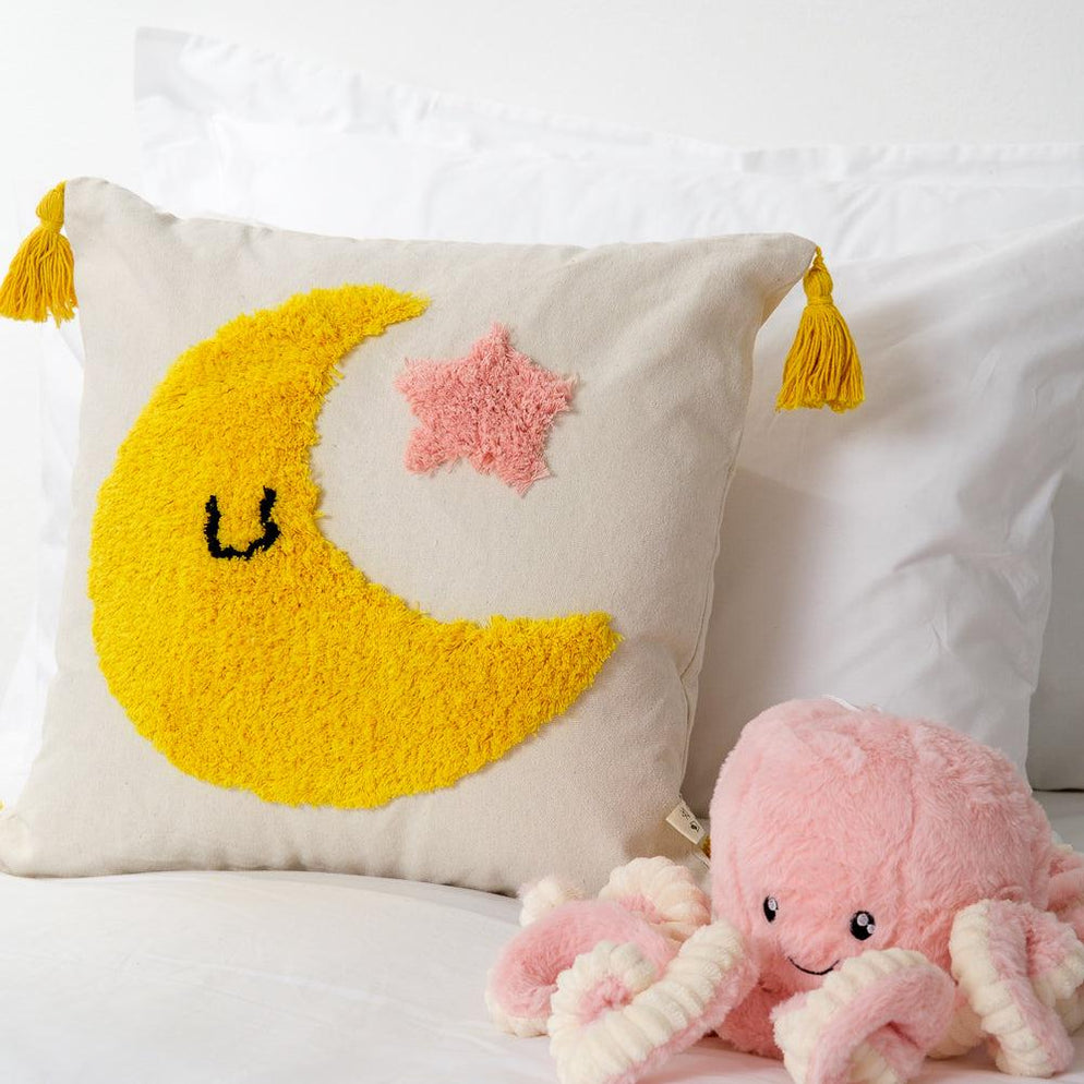 Embroidered Moon Scatter | Kids Bedroom Scatters
