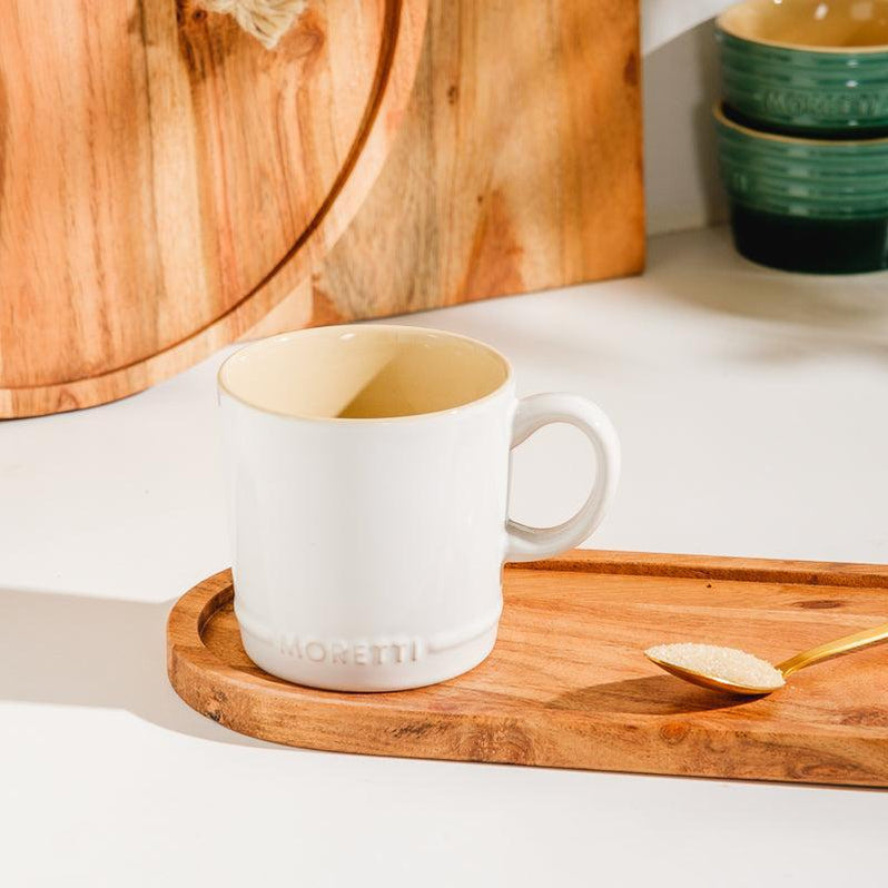 Moretti Casa Contemporary Stoneware Mugs | Set of 6 | Mugs
