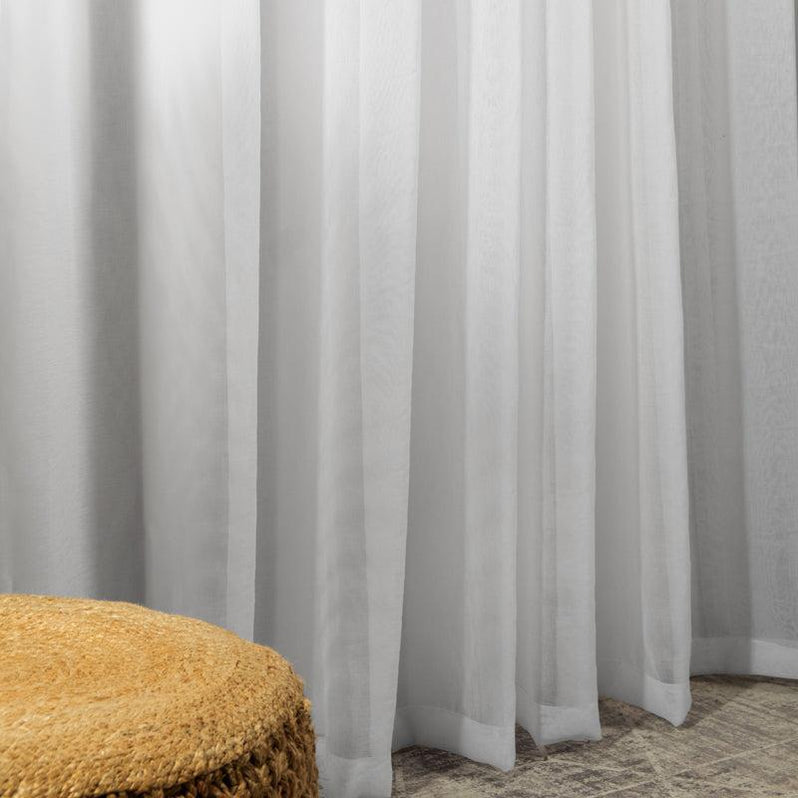 Nest Taped Sheer Curtain - Silver — Whitehouse & Continental Linen