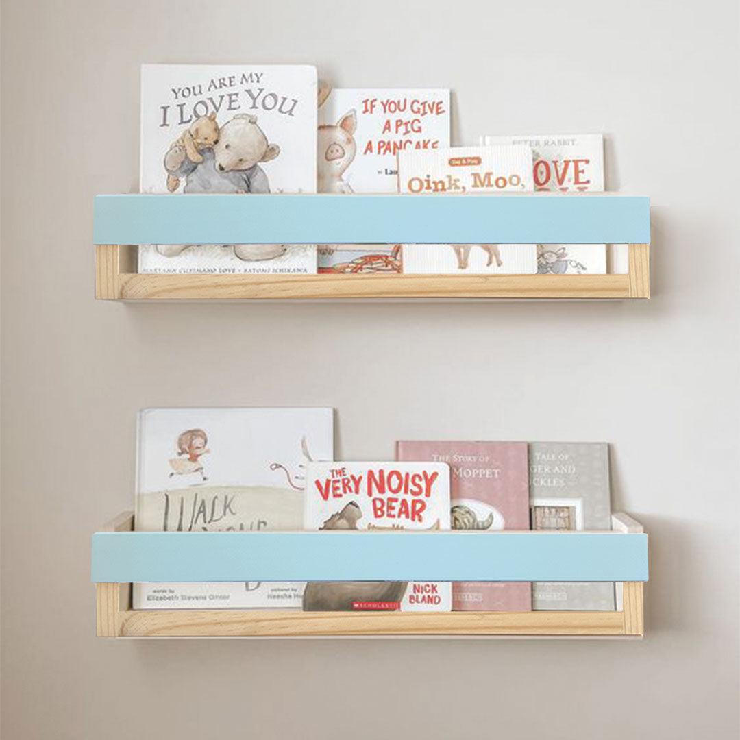 Book Display Ledge | Baby Blue | Kids Decor
