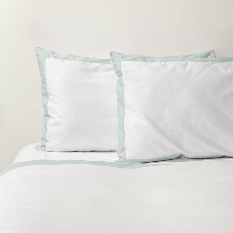 Como Egyptian Cotton Contrast Border Duvet Cover Set